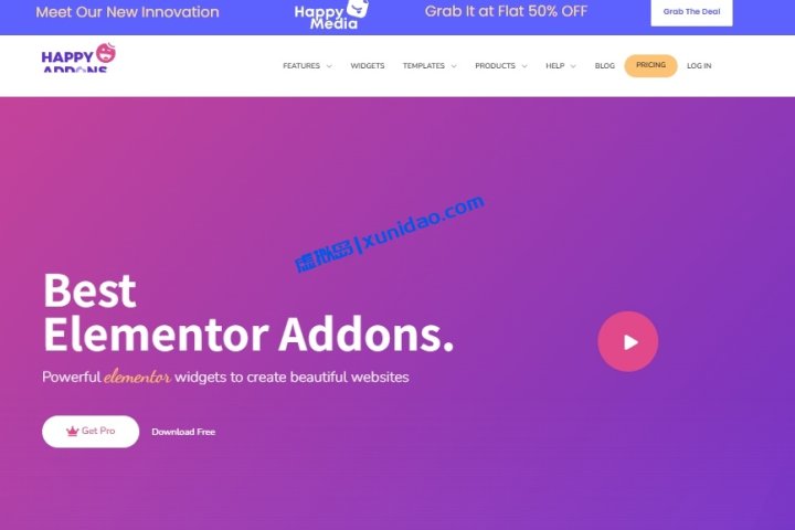 最新版Happy Elementor Addons Pro WordPress插件Elementor页面模板扩展 – 虚拟岛